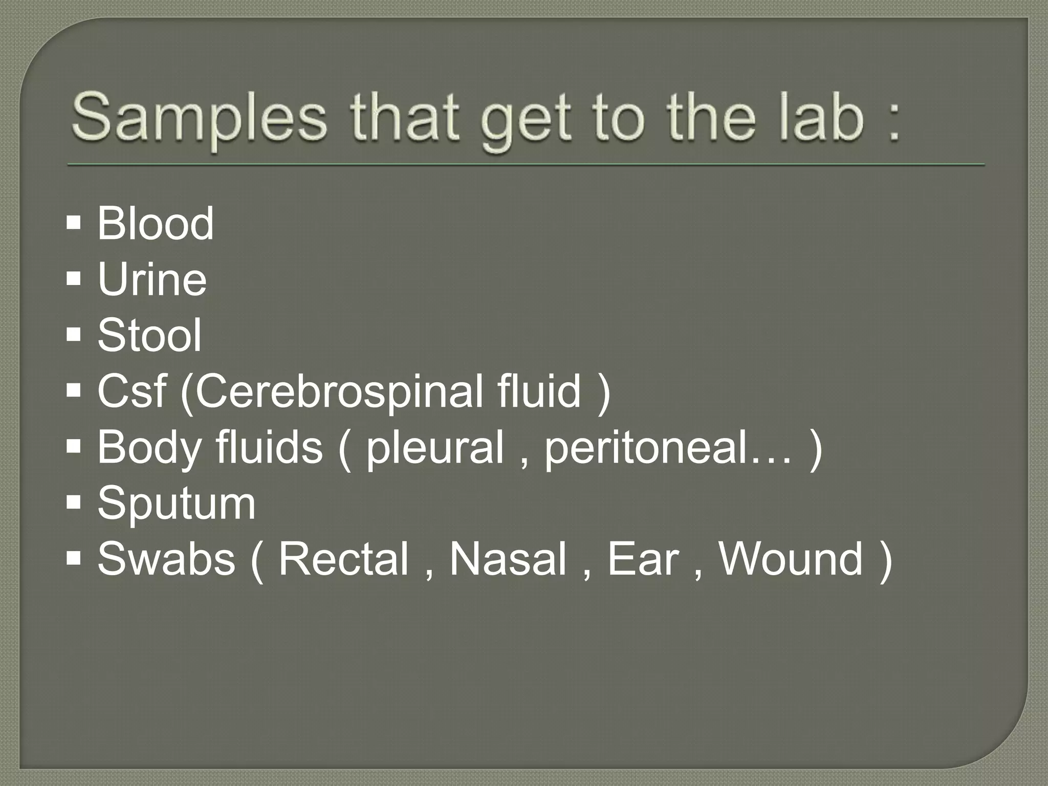 The reception in medical labs and blood draw | PPTX