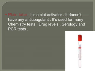 The reception in medical labs and blood draw | PPTX