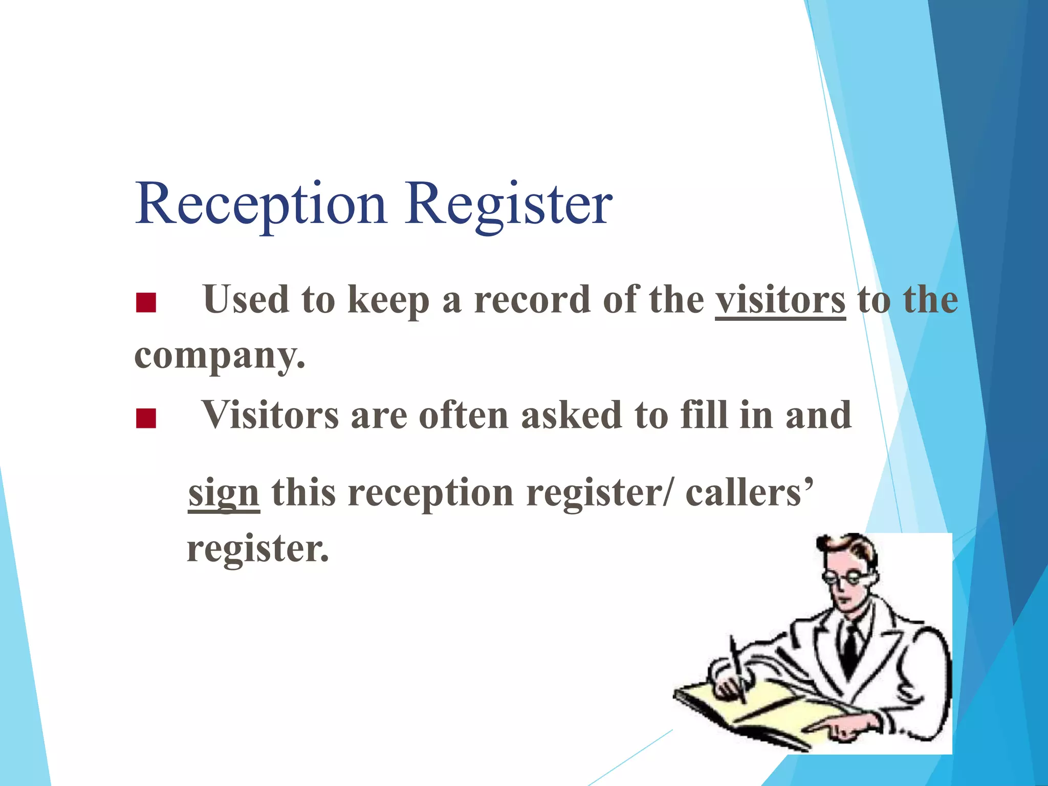 The receptionist | PPT