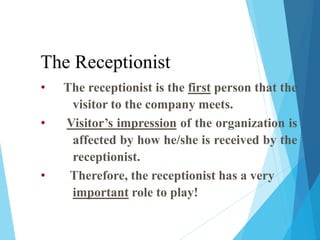 The receptionist | PPT