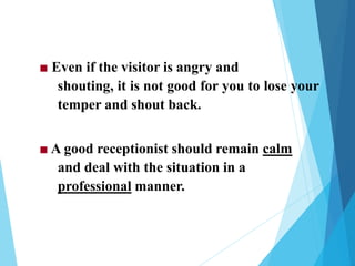 The receptionist | PPT