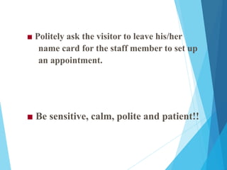 The receptionist | PPT