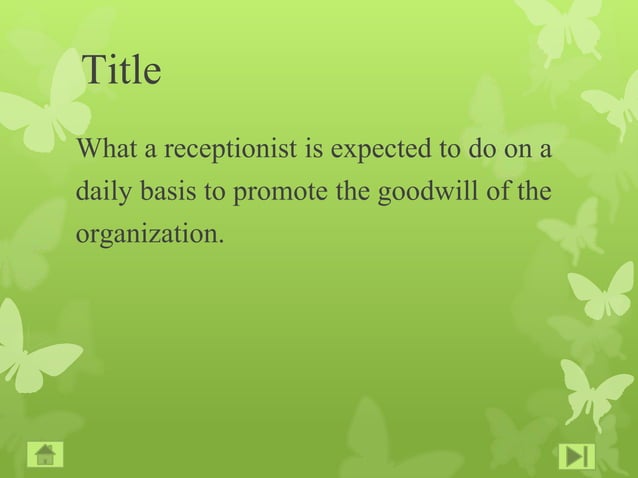Duties and Responsibilities of a Receptionist | PPTX