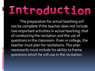 The recitation.ppt