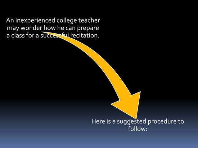 The recitation.ppt | Educational Assessment | Education