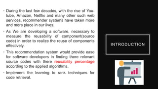 The recommendations system for source code components retrieval | PPT