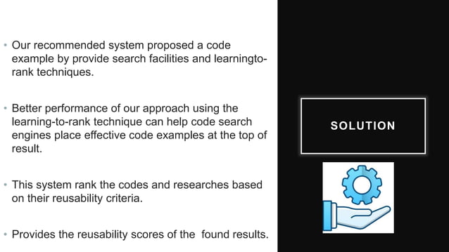 The Recommendations System For Source Code Components Retrieval Ppt