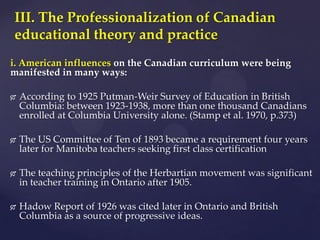 The ‘reconceptualization’ of curriculum studies | PPTX