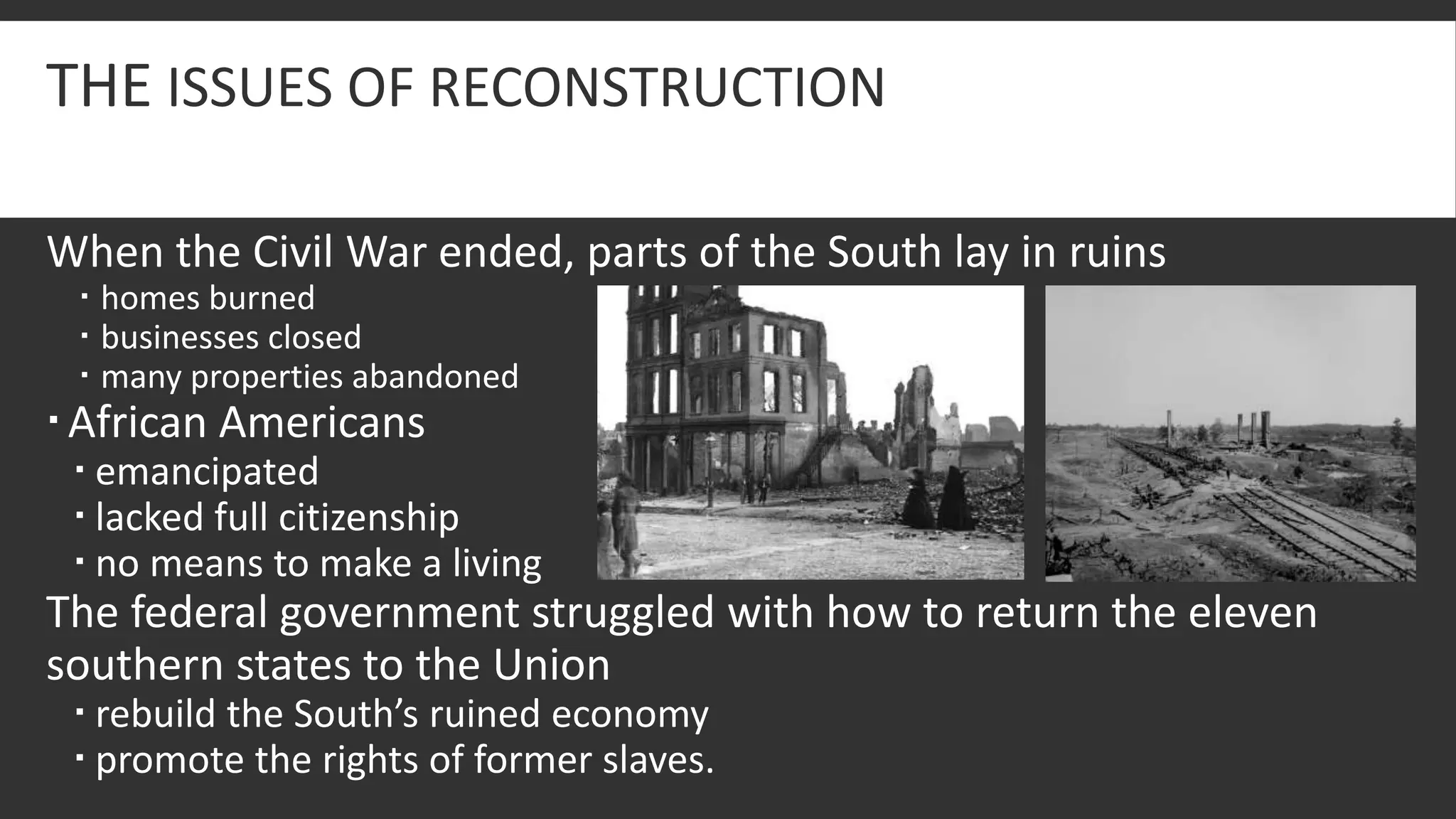 The reconstruction era ch 12-1.pptx power point presentation | PPT