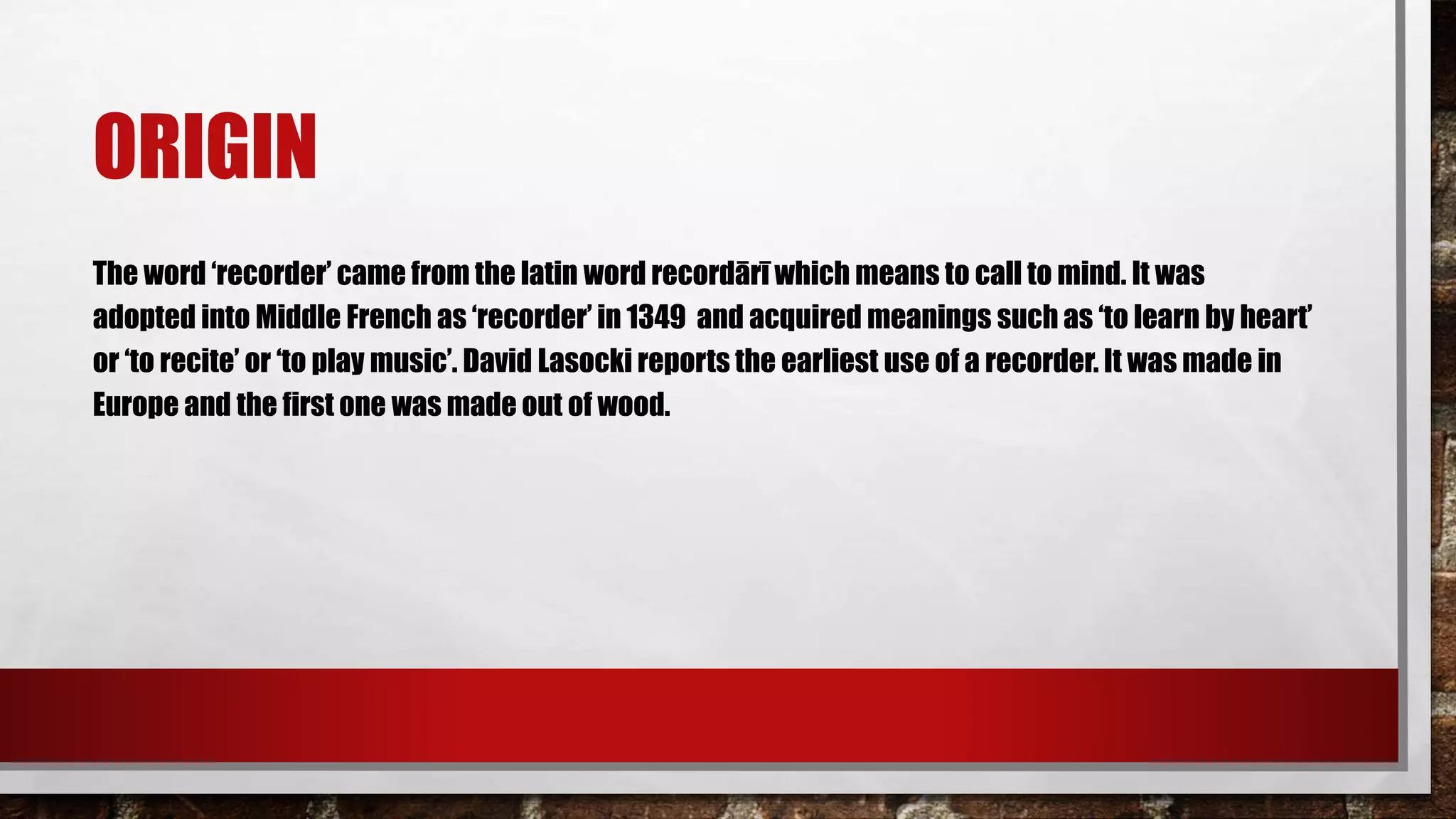 The Recorder Family.pptx