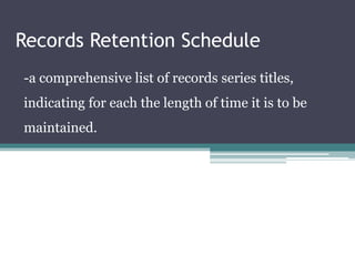 The records and information management program | PPTX