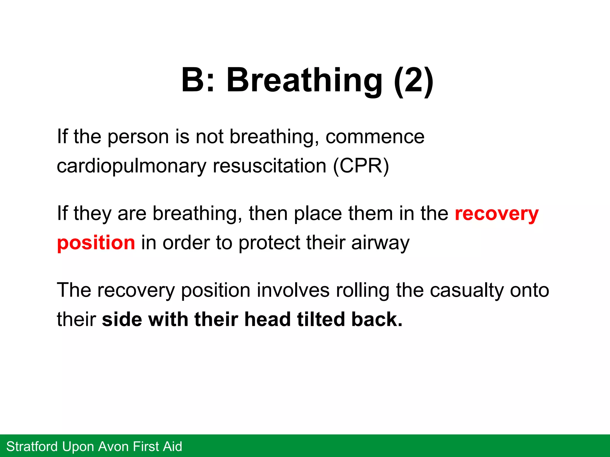 The recovery position | PPTX