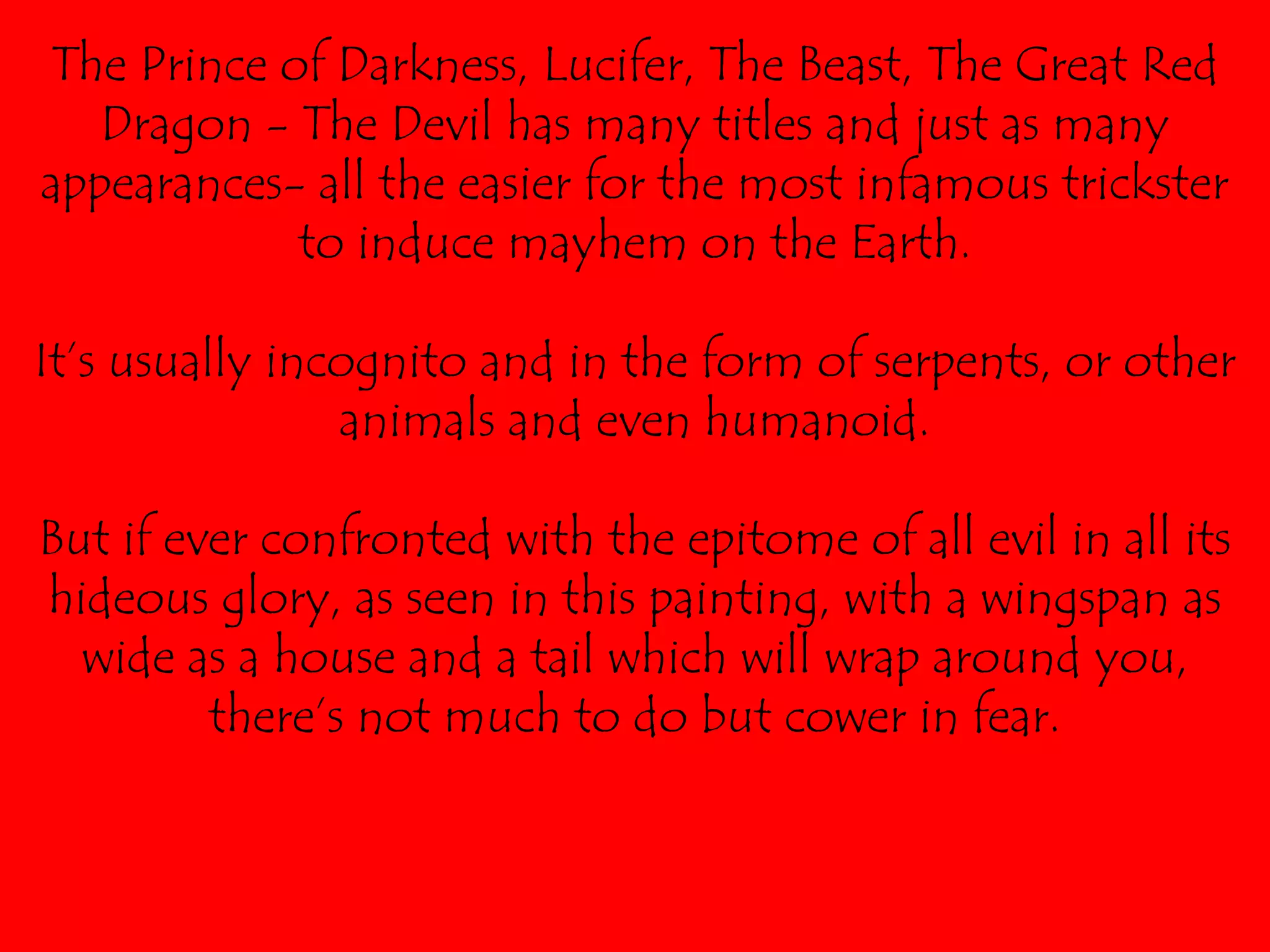 The Red Dragon Series by William Blake (nx power lite) | PPSX