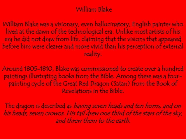 The Red Dragon Series by William Blake (nx power lite) | PPSX