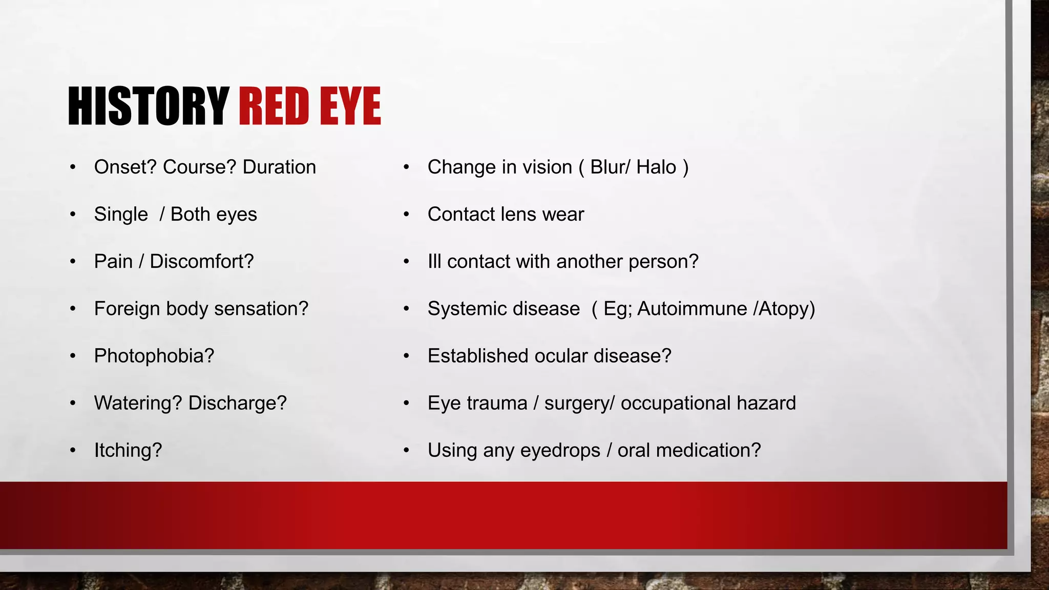 The RED EYE | PPTX