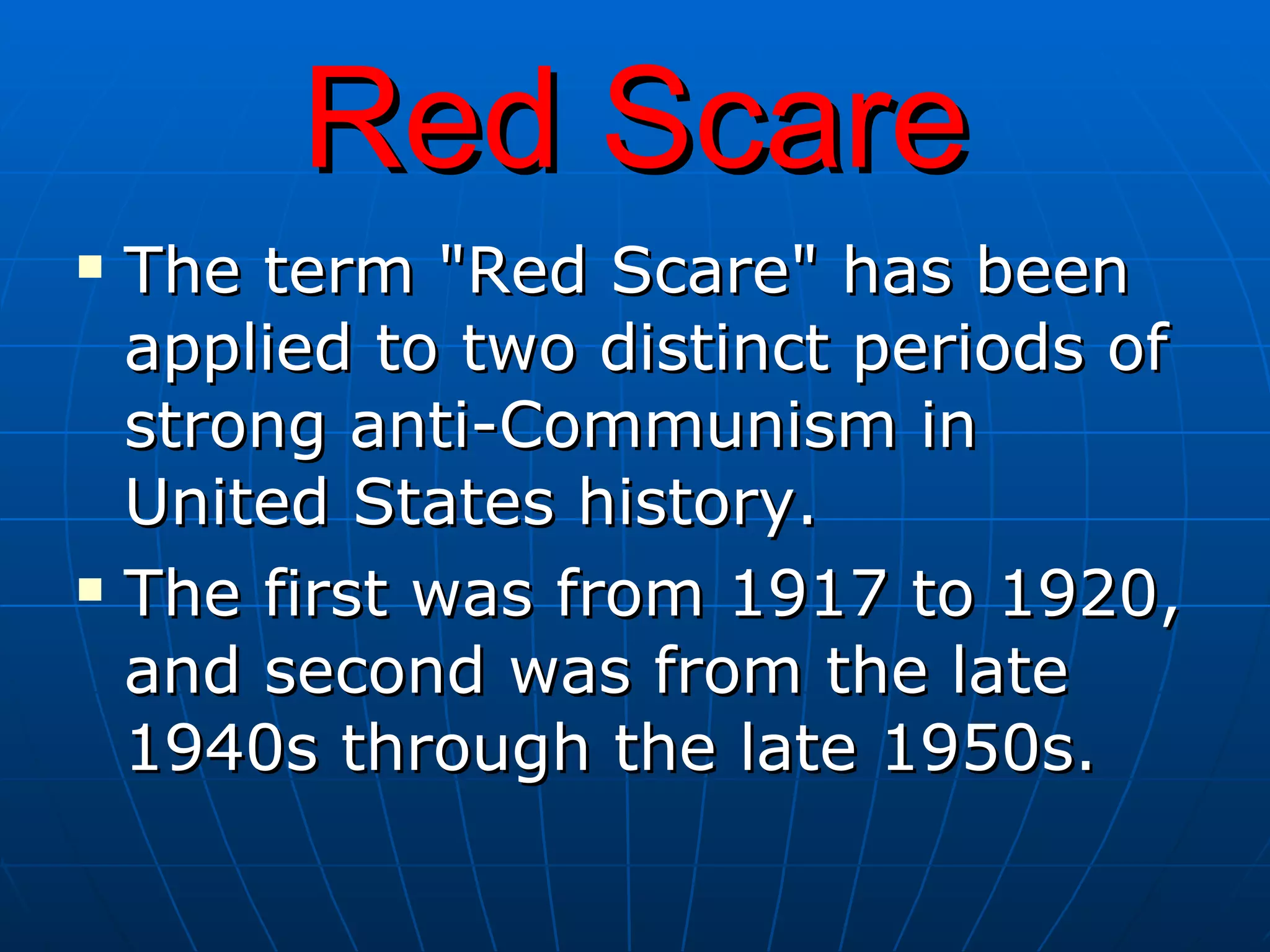 The Red Scare | PPT