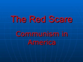 1920s Red Scare Powerpoint