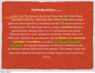 The red scare | PDF