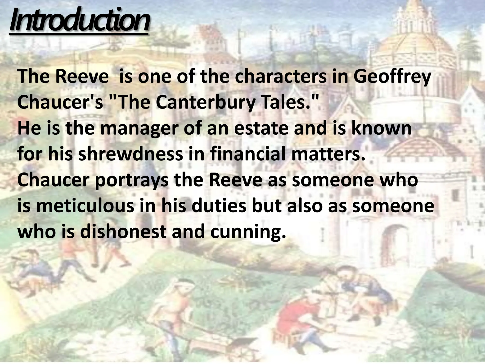 The reeve character by Geoffrey chaucer.pptx