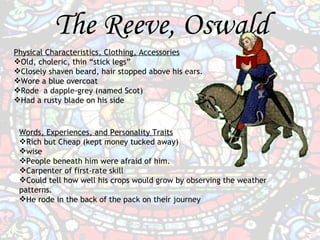 Canterbury Tales Reeve