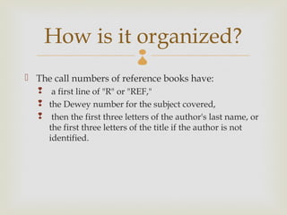 The reference section | PPT