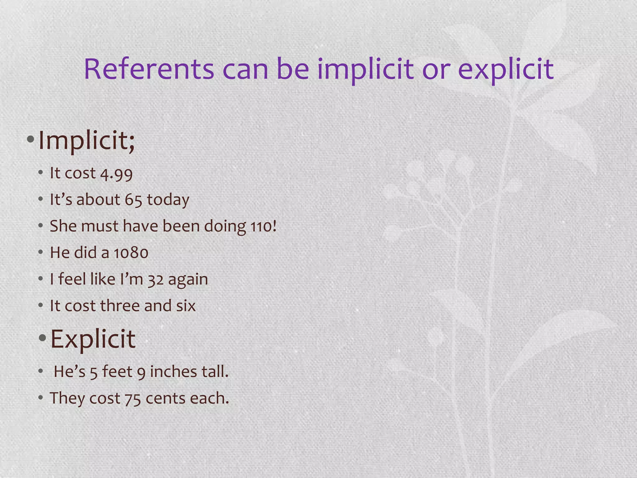 The Referent Unit | PPTX