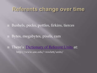 The Referent Unit | PPTX