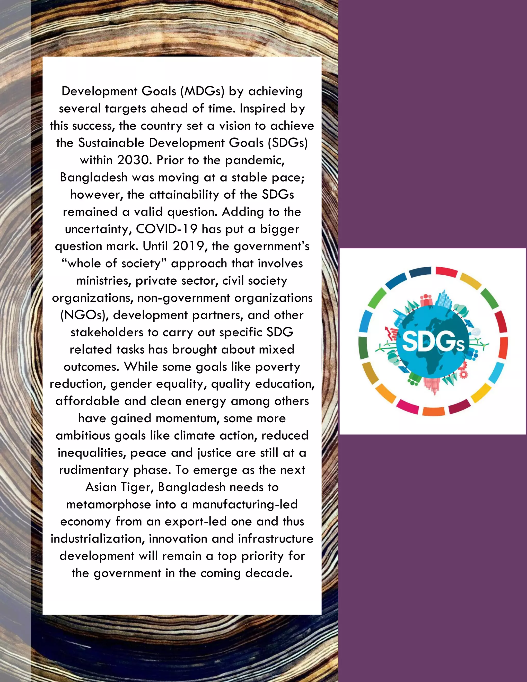 THE REFLECTION OF SDGS IN OUR NATIONAL 7TH AND 8TH 5 YEARS PLAN OF ...