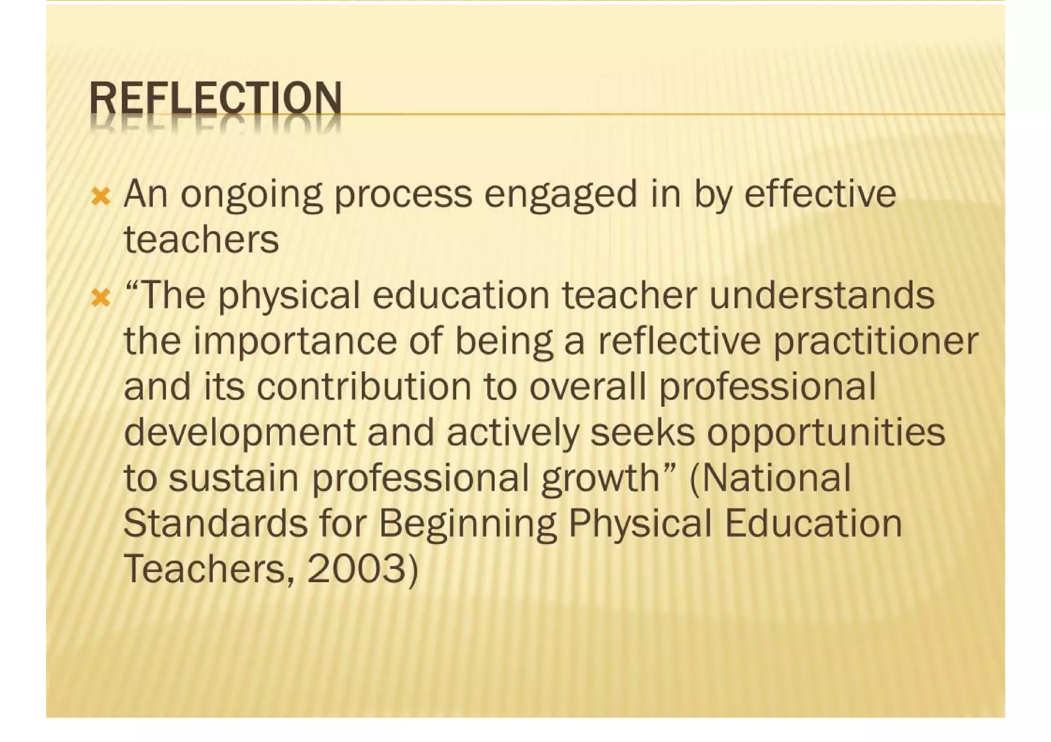 The Reflective Teacher | PPT
