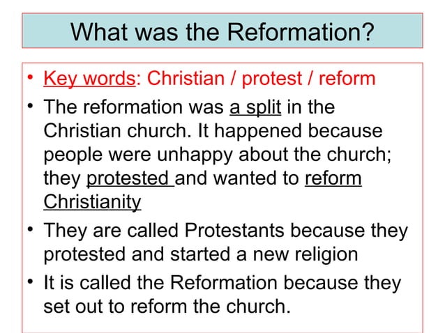 The reformation | PPT