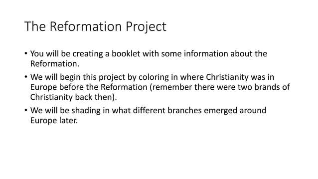 The reformation | PPT