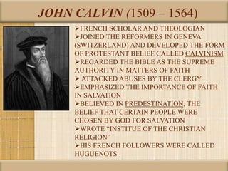 The reformation part i | PPSX | Religion & Spirituality