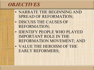 The reformation part i | PPT