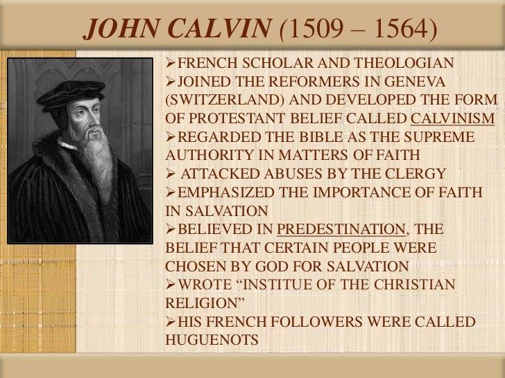 The reformation part i