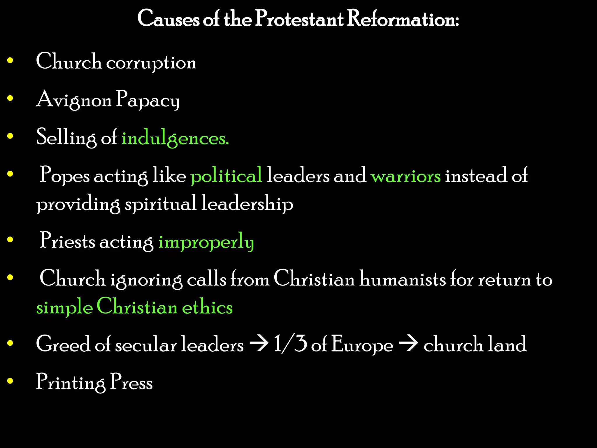 The reformation and wars of religion | PPTX