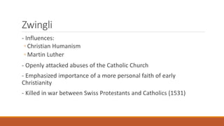 The Reformation Lecture 2 (Protestant Reformers) | PPT