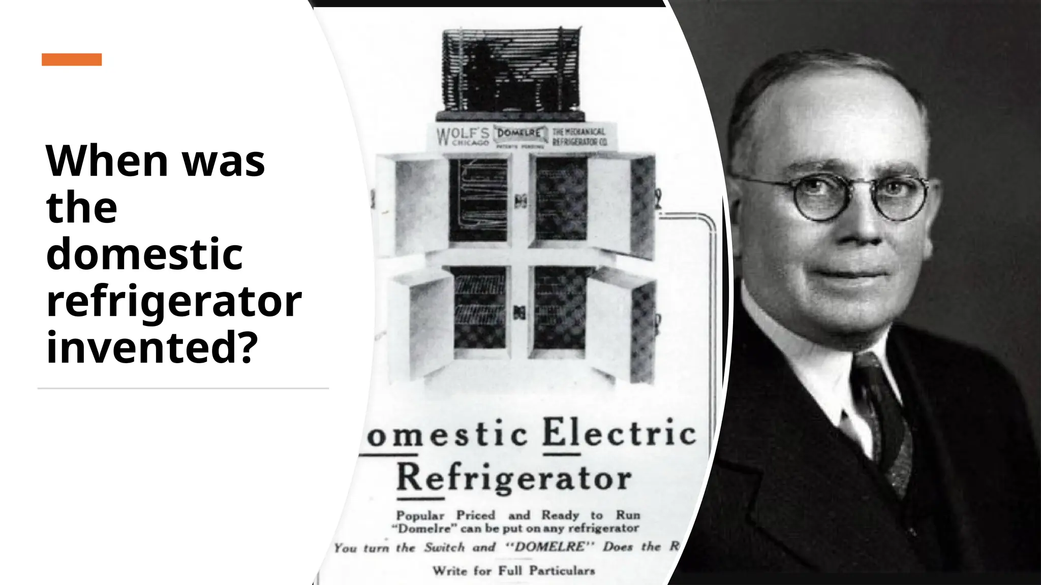 The domestic refrigeration was invented by an American | PPTX