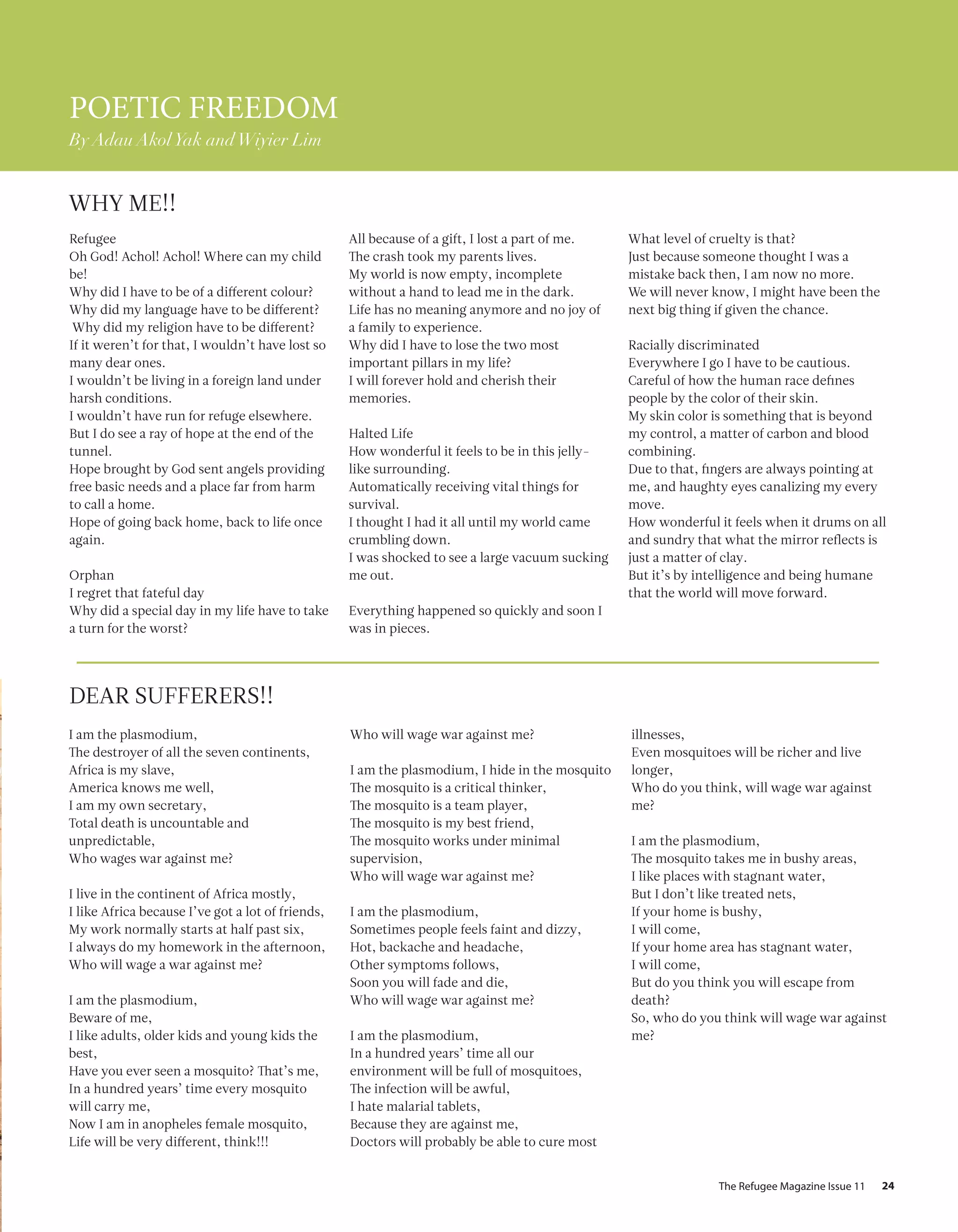 The+refugee+magazine+issue+11+(printer) | PDF | Adoption and Fostering ...