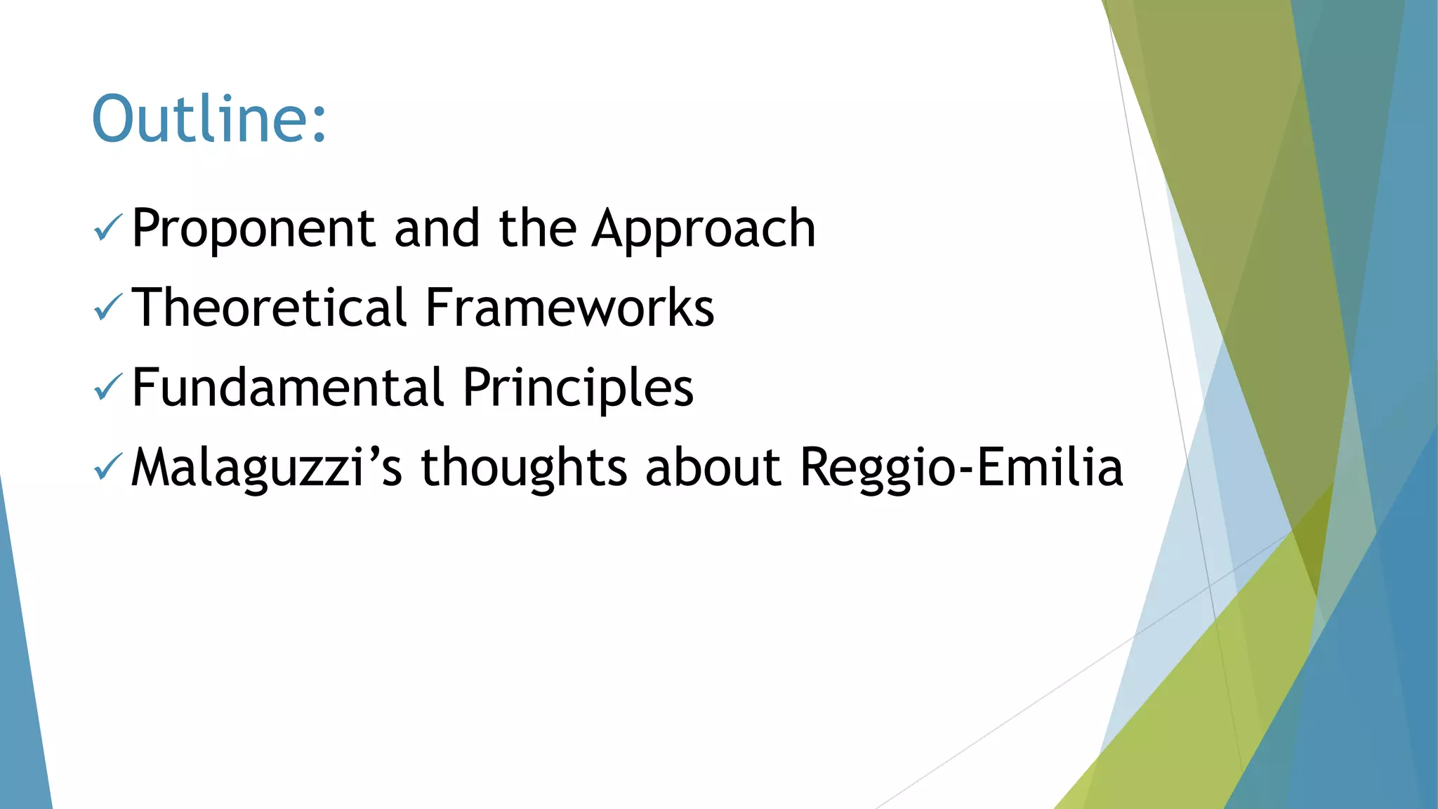 The reggio emilia approach | PPTX