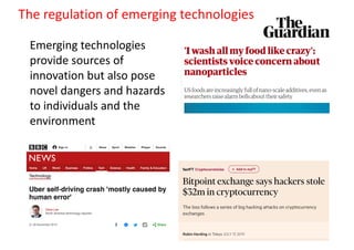 The regulation of emerging technologies | PDF