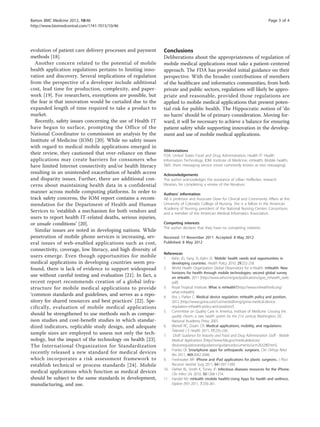 The regulation of mobile health apps | PDF