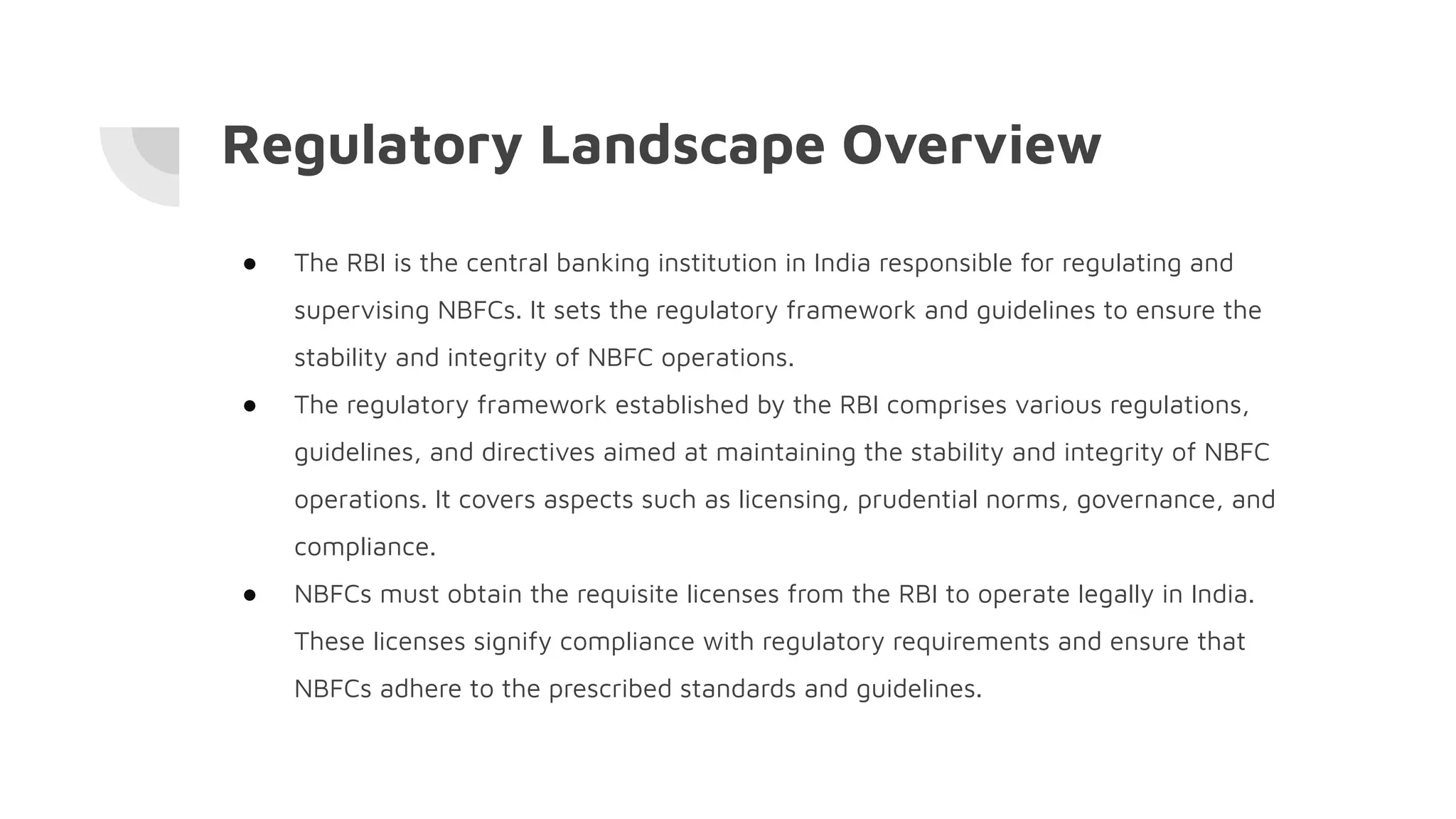 The Regulatory Framework Governing NBFCs | PDF