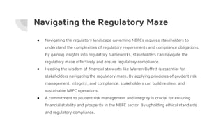 The Regulatory Framework Governing NBFCs | PDF