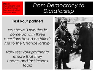 The Reichstag Fire & the Enabling Act | PPT