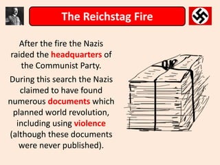 Hitler and Nazi Germany - The Reichstag Fire: who was to blame? | PPTX ...