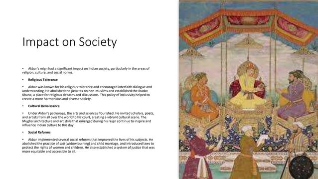 The Reign of Akbar.pptx | Hinduism | Religion & Spirituality