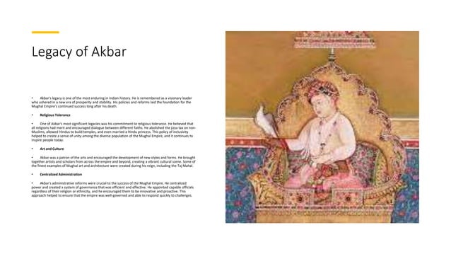 The Reign of Akbar.pptx | Hinduism | Religion & Spirituality