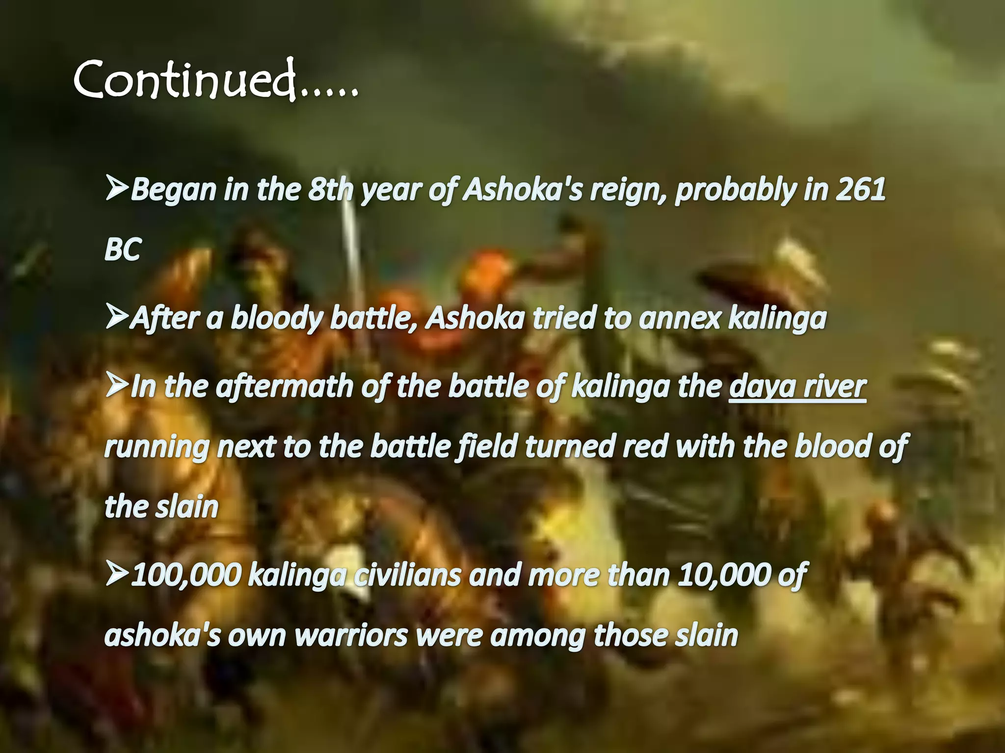 The reign of ashoka | PPTX