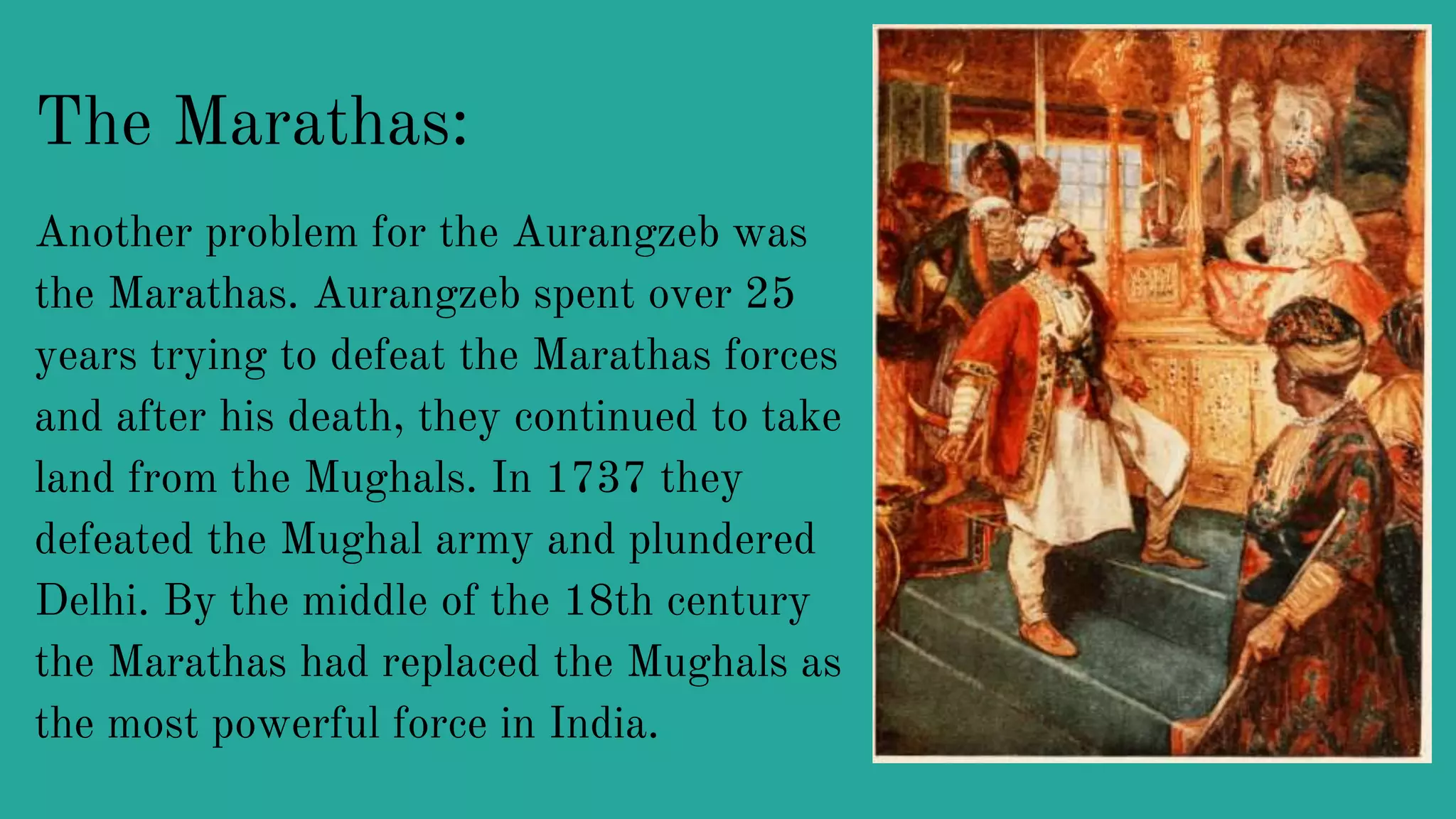 The reign of aurangzeb 1707 | PPTX
