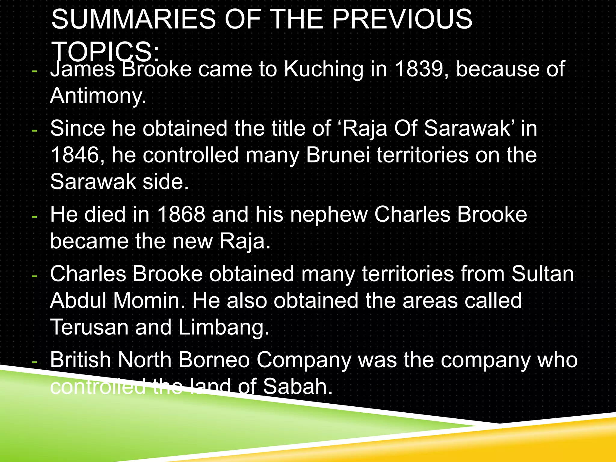 The reign of sultan hashim, protection, seizure of limbang | PPTX